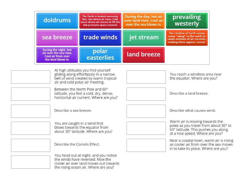 Wind Questions - Match up