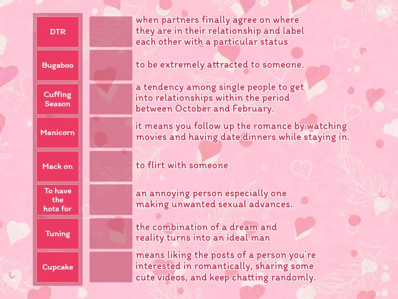 Slang Valentine - Match up