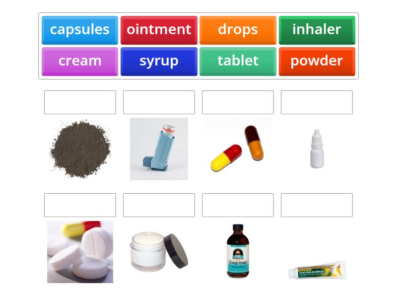 Medication types - Match up