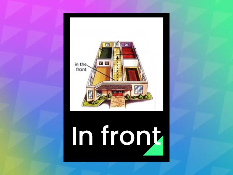 Prepositions of interior location - Flash cards