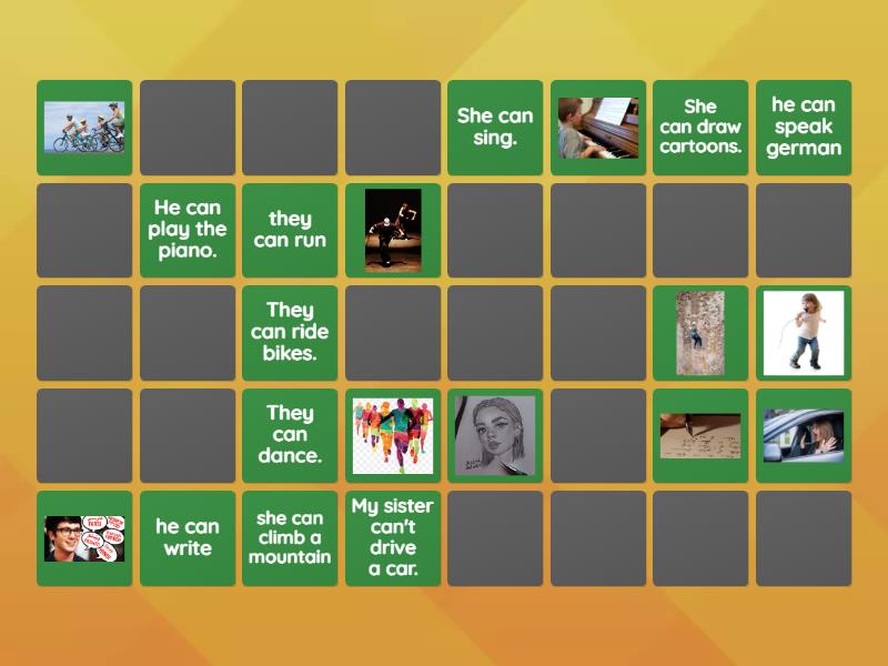 Guess the ability - Matching pairs