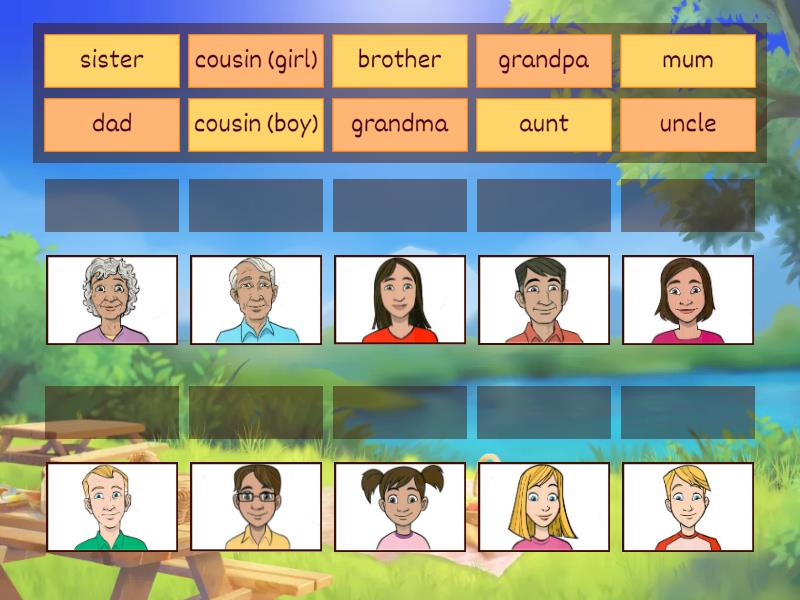 FF3. Startet Unit. My family - Match up