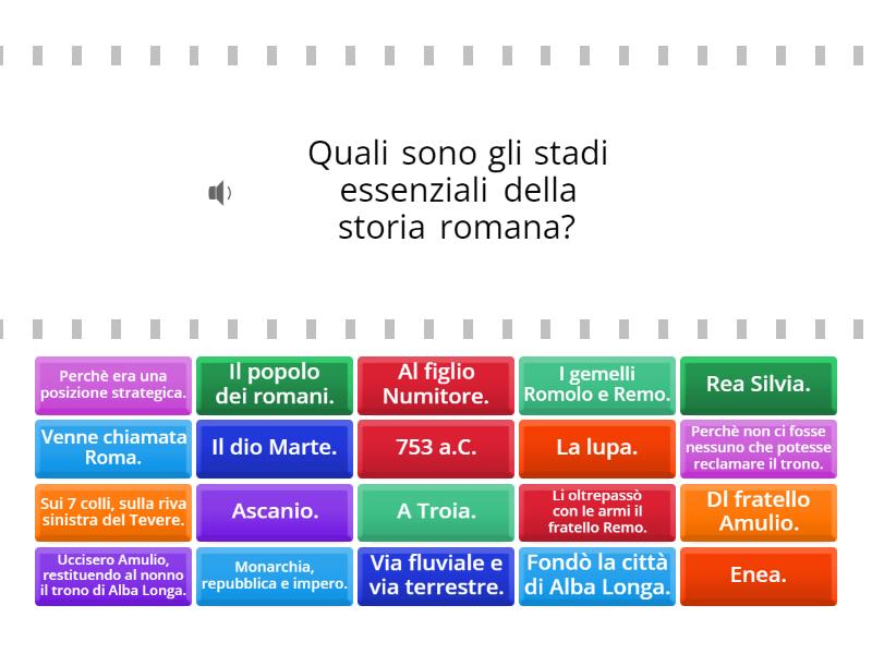 La storia dei romani - Cada oveja con su pareja