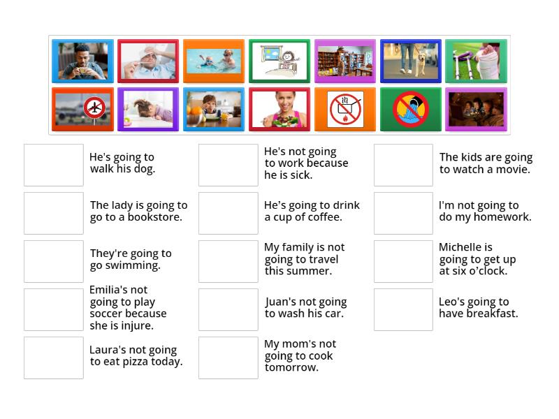 Future Tense "be going to" - Match up