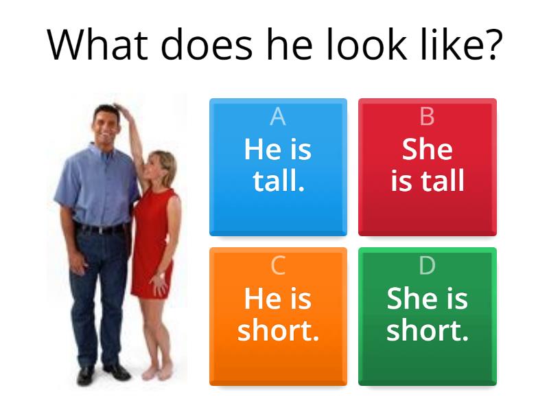 GRADE 4_Unit 14: What does he/she look like?_Lesson 1 - Quiz