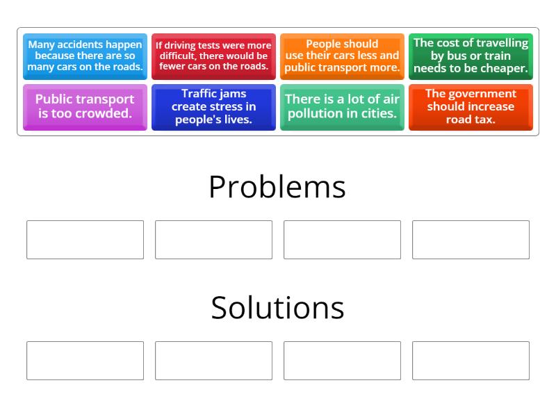 Problems and solutions - Group sort