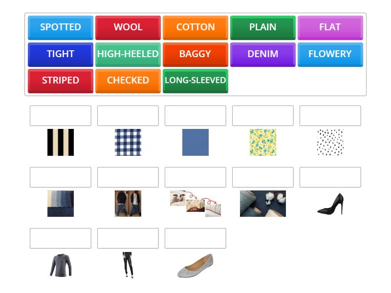 Describing clothes - OI4 unit 1 - Match up