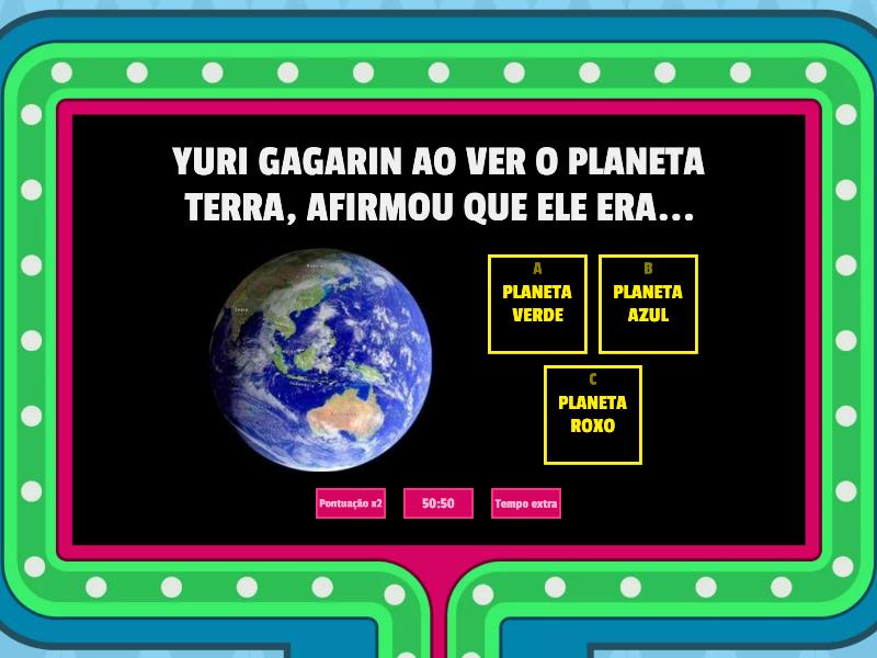 O PLANETA TERRA - Gameshow quiz