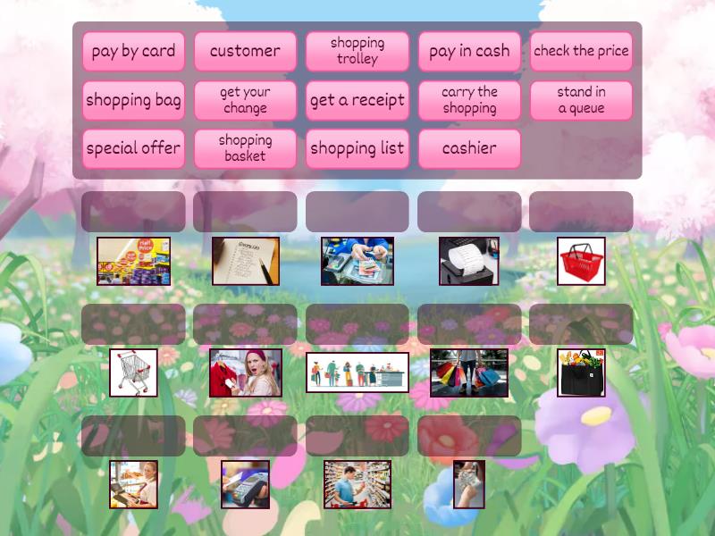 GG3 U2.1 Vocabulary Shopping - Match up
