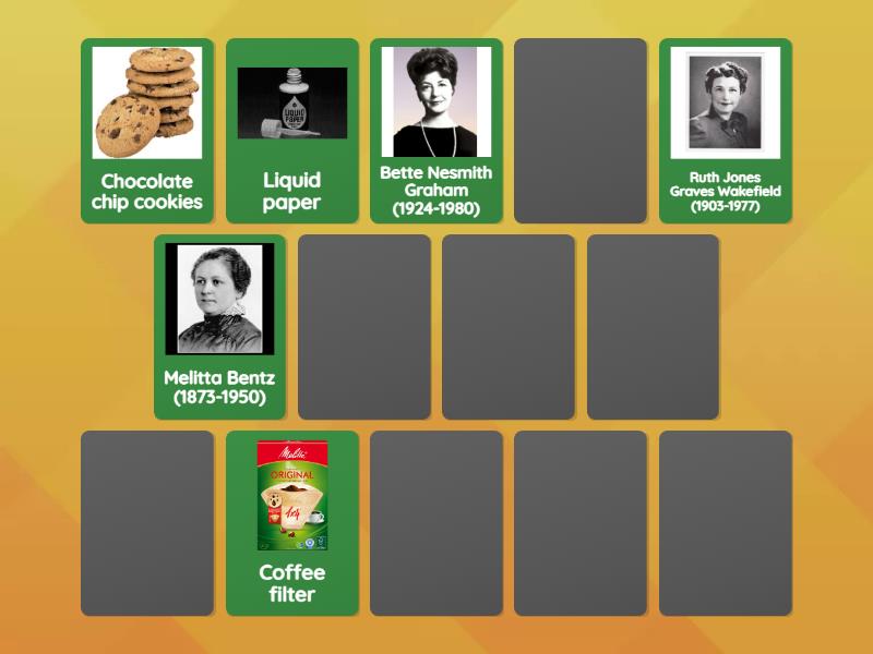 Women and their inventions! - Matching pairs