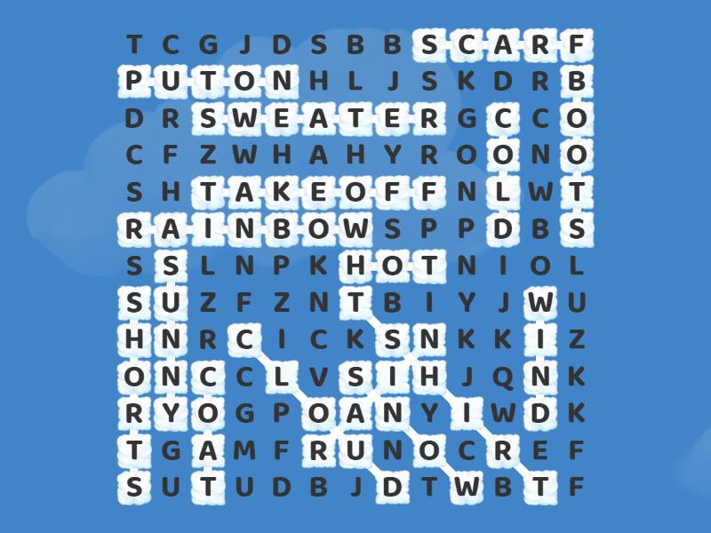 2º ENGLISH UNIT 6 - Wordsearch