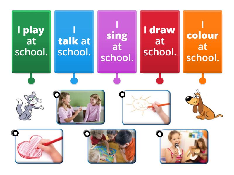 What we do at school ? - Labelled diagram
