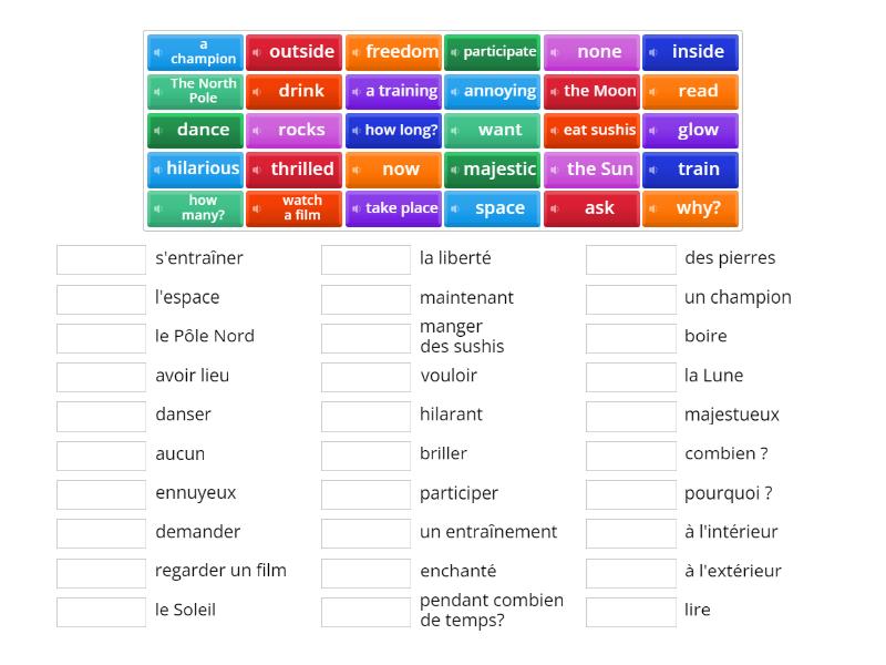 5C UNIT 6 - Match up