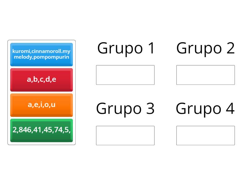 grupos - Group sort