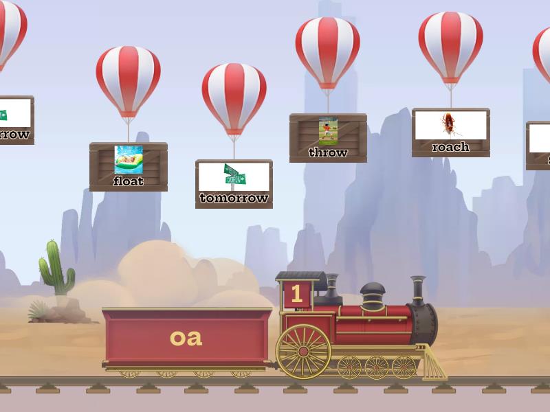 - Long O (OA, OE, OW) - Balloon pop