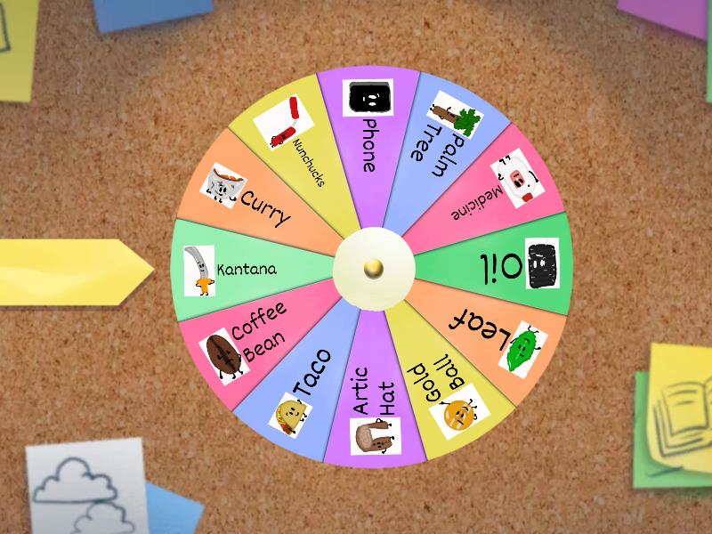 My Contestants - Random wheel