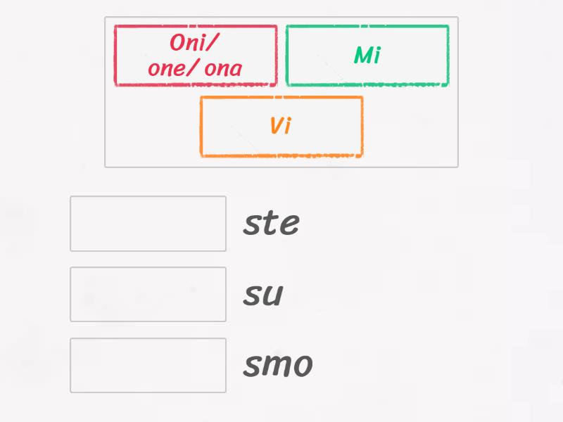Card 6 - Verb TO BE; plural, positive form - Match up