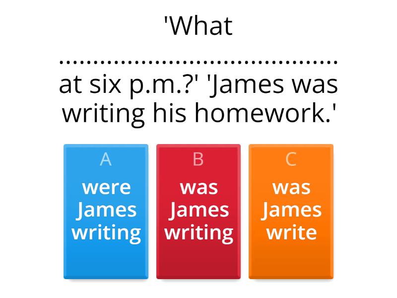 Past Progressive questions - Quiz