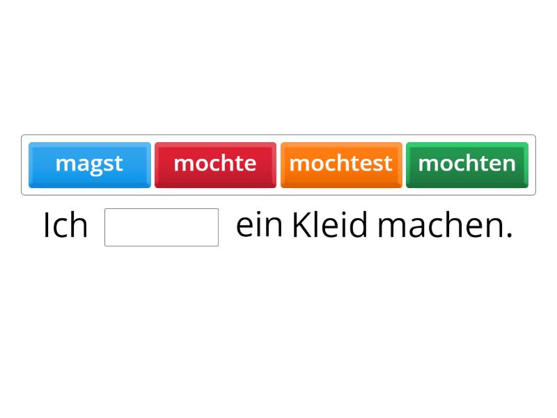 Modalverben übung - Complete the sentence