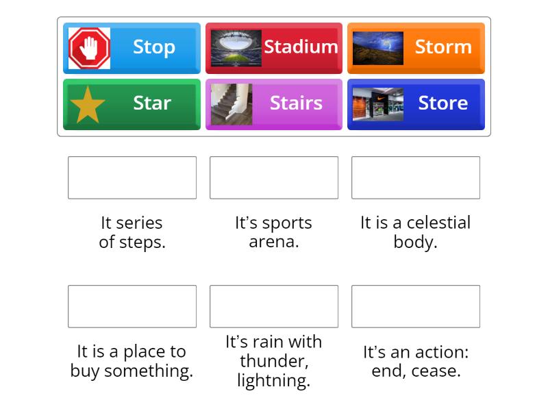 -St word family - Match up