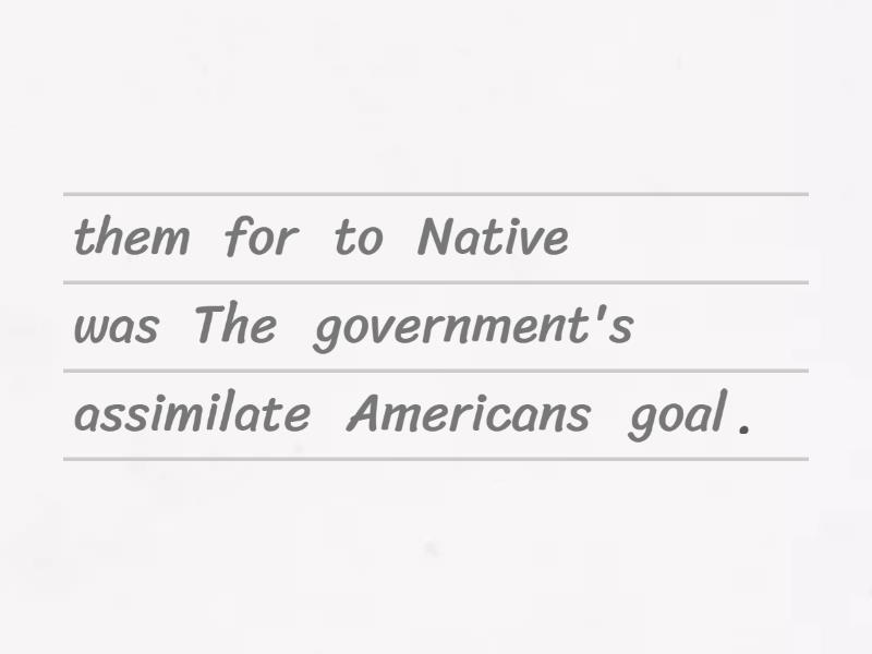 Unit 3 Lesson 7: Hardship for Native Americans - Unjumble