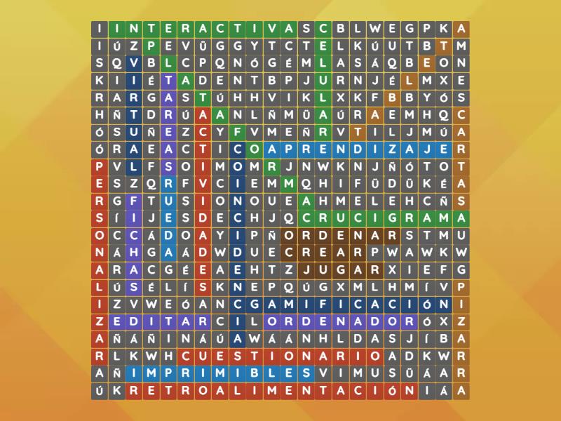 WORDWALL - Sopa de letras