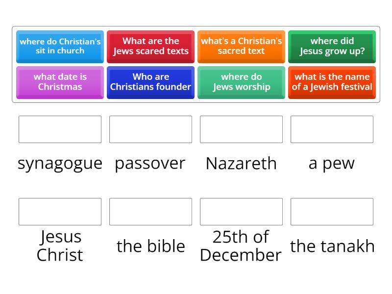 religion quiz - Match up