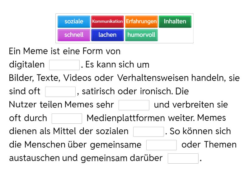 Meme - Complete the sentence