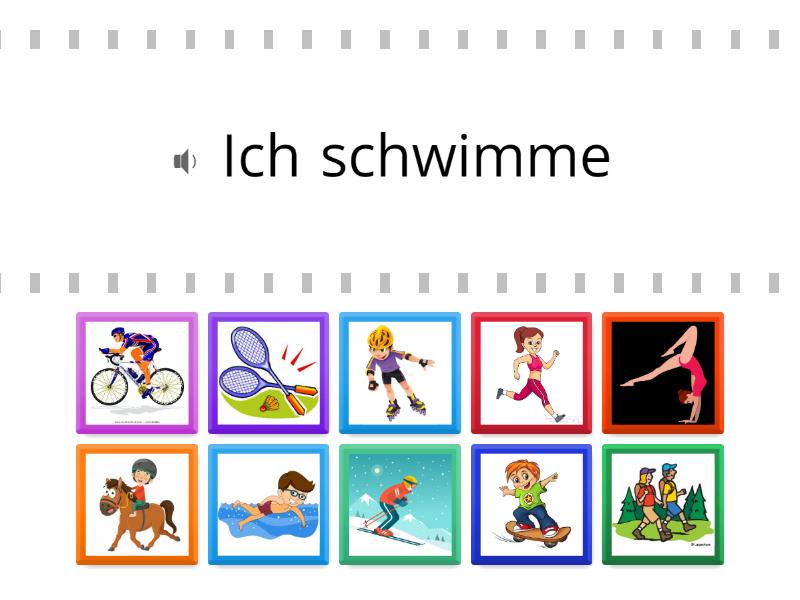 Was für Sport machst du? (2) - Find the match