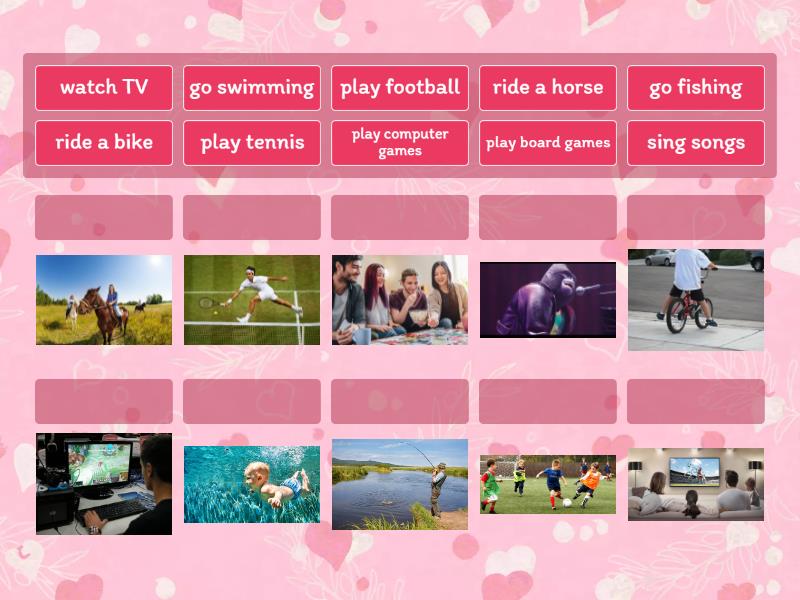 SM 1 | Unit 5 | Free time - Une las parejas