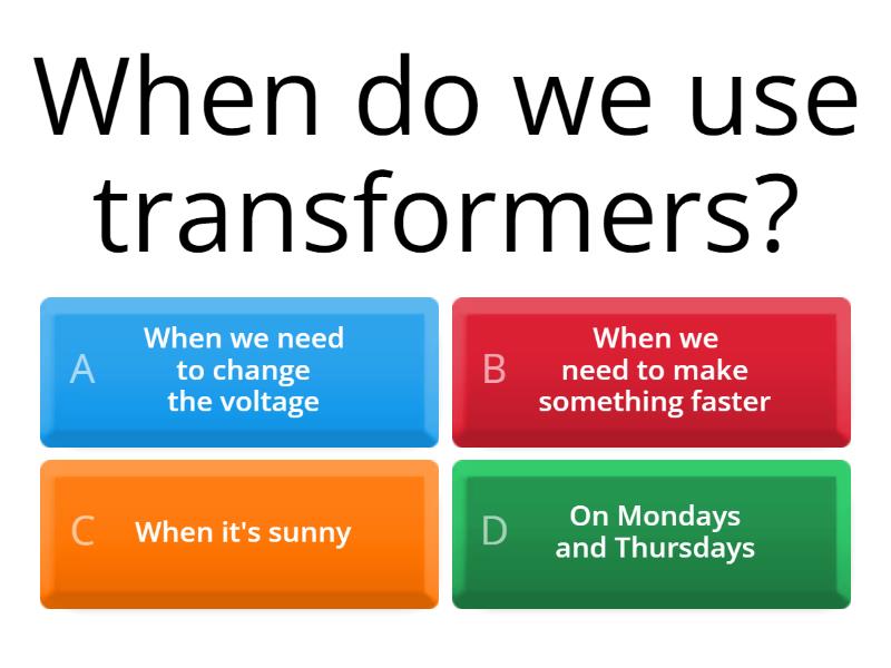 Transformer - Quiz