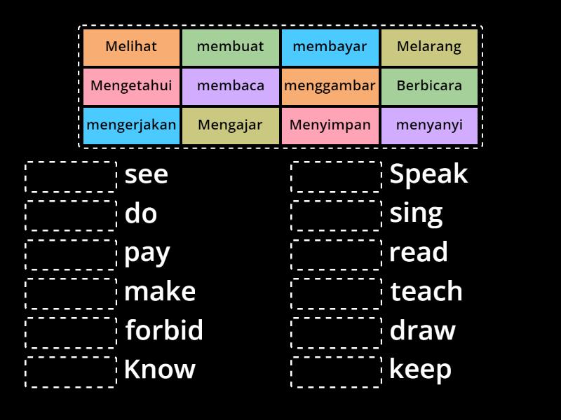 Daily verb - Match up
