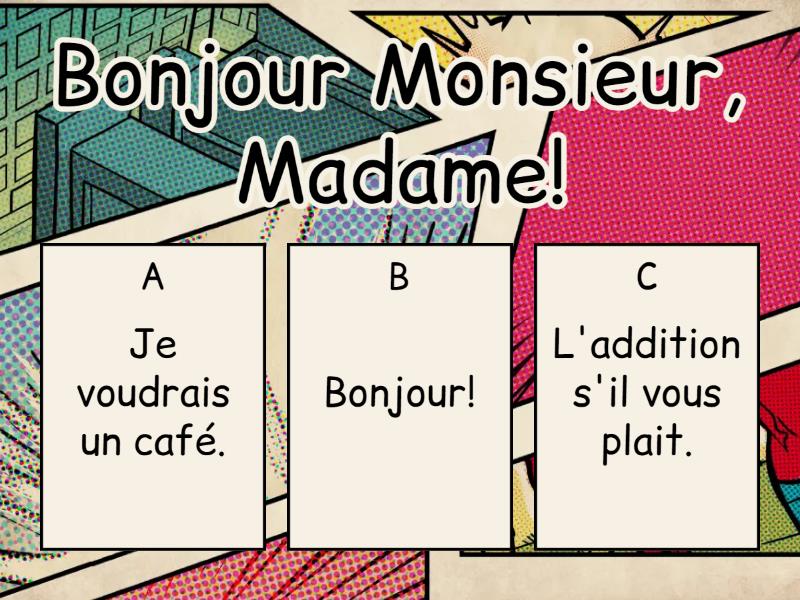 Conversation au Restaurant - Quiz