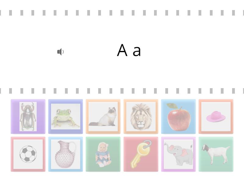 AS1 ABC words Aa-Ll (12 letters) - Find the match
