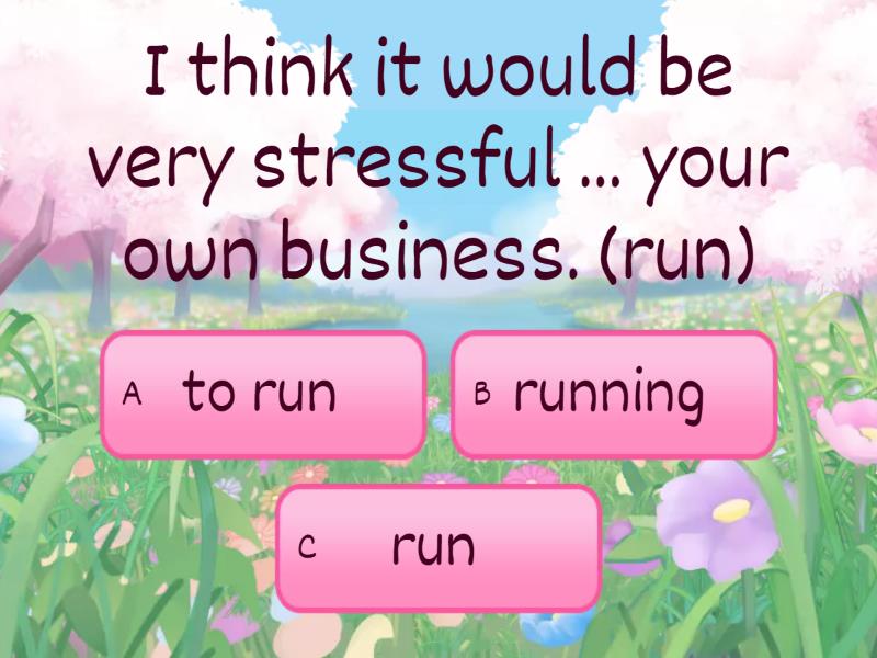 Inter Verb patterns - Quiz