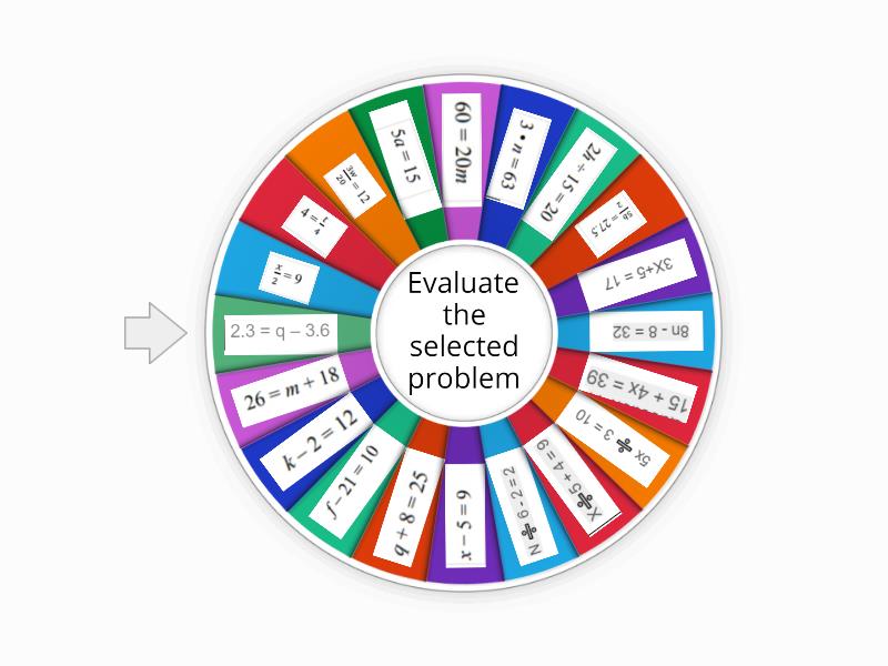 Wheel of Algebra - Rueda aleatoria