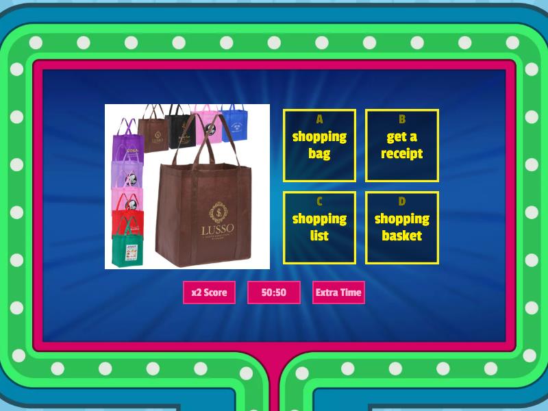 Shopping - Gameshow quiz