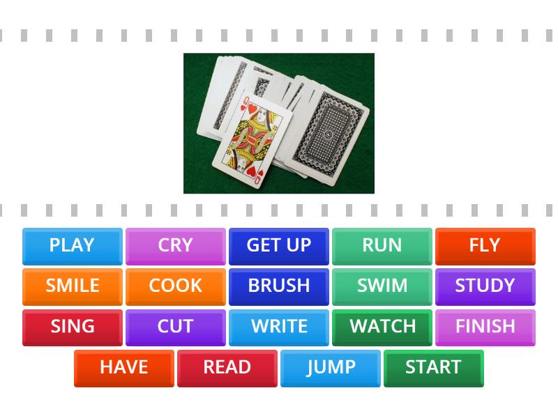 VERBS - BASIC pictures only - Find the match
