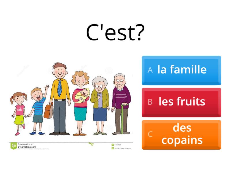 la famille - Quiz