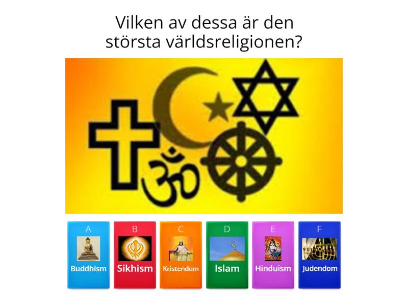 Religionskunskap SO åk 4 - Quiz