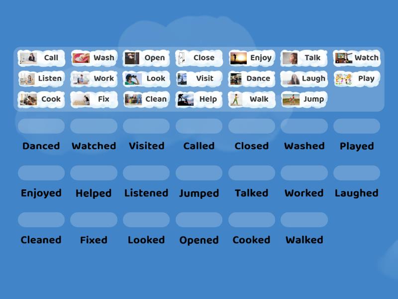 REGULAR VERBS - Une las parejas