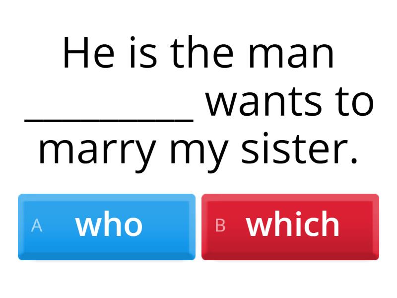Review Who/Which - Quiz