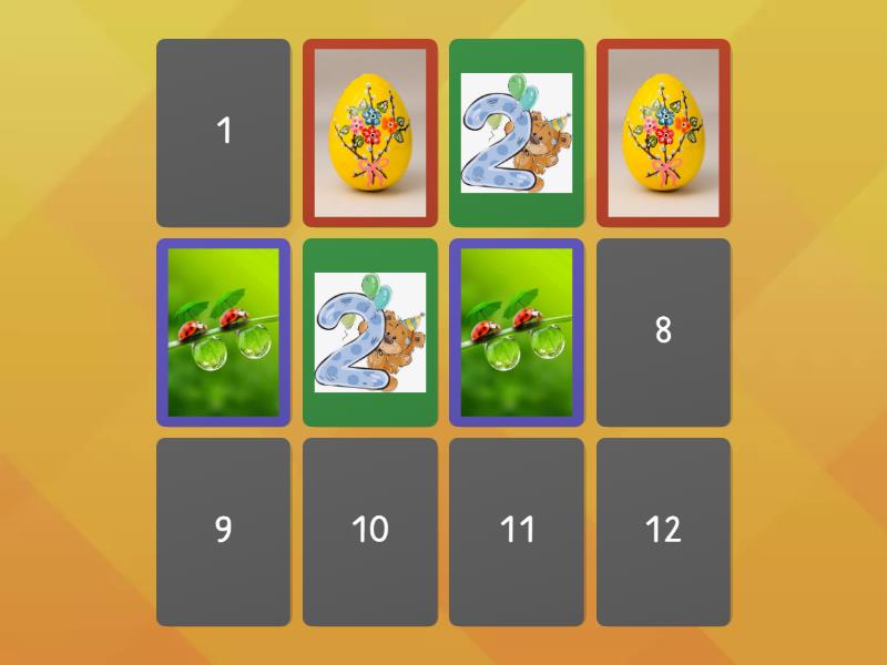 Find the right match - Matching pairs