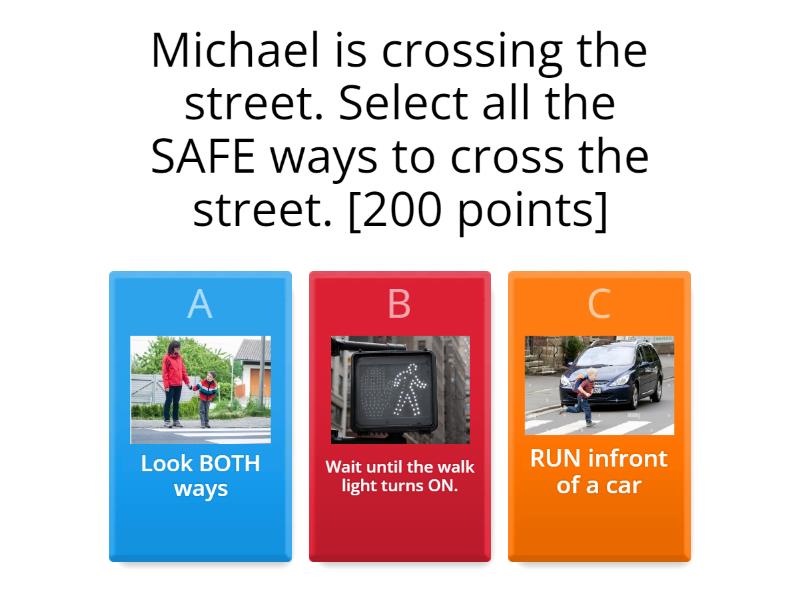 Street Safety and Community Safety - Quiz
