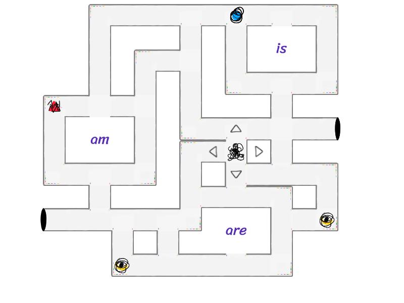 Pronouns+Be Verb - Maze chase