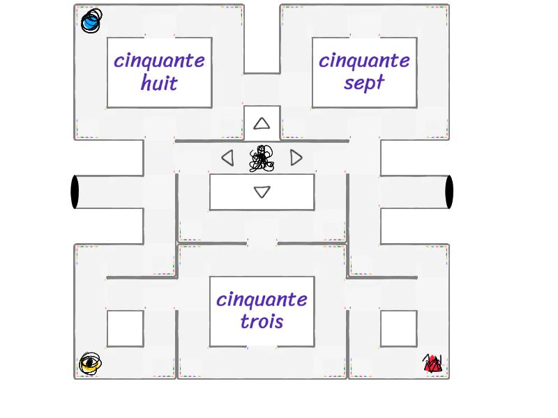 les nombres - Maze chase