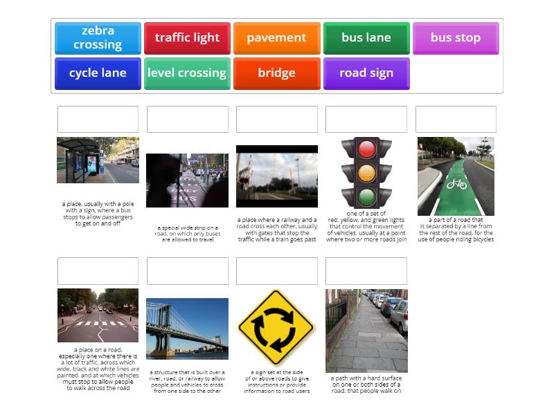 Starlight 6 Module 1a Features of a town - Сопоставить