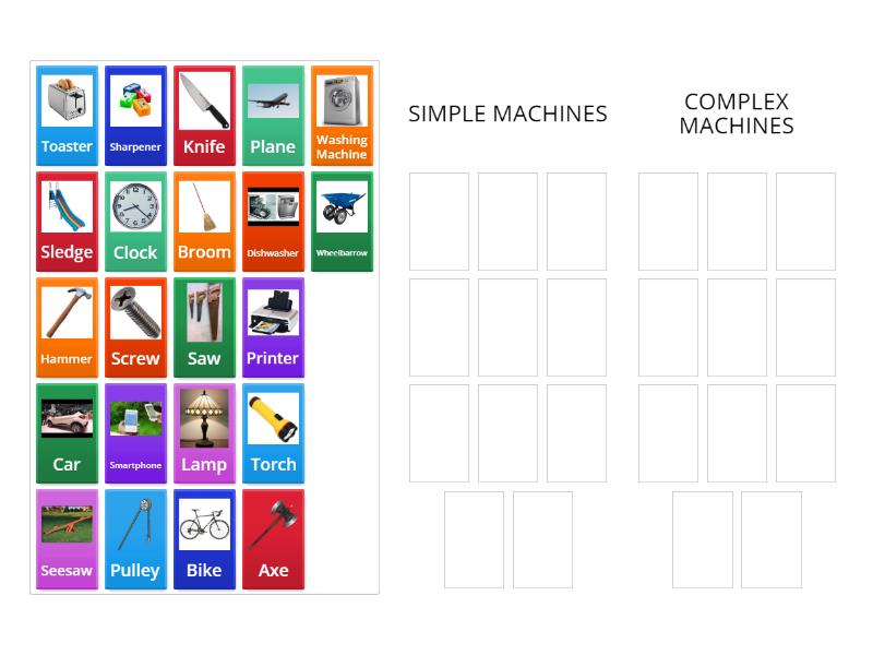 Simple and Complex Machines - Group sort