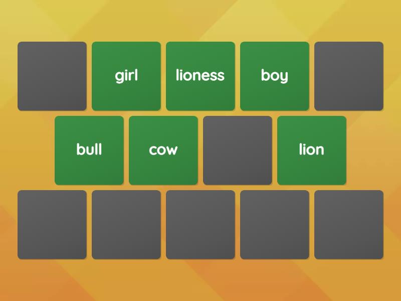 Gender - Matching pairs