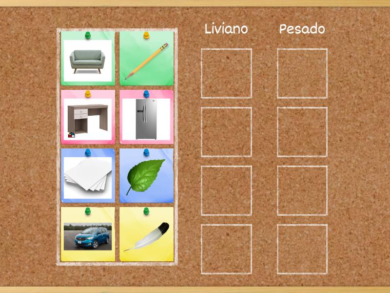 Liviano o pesado - Group sort
